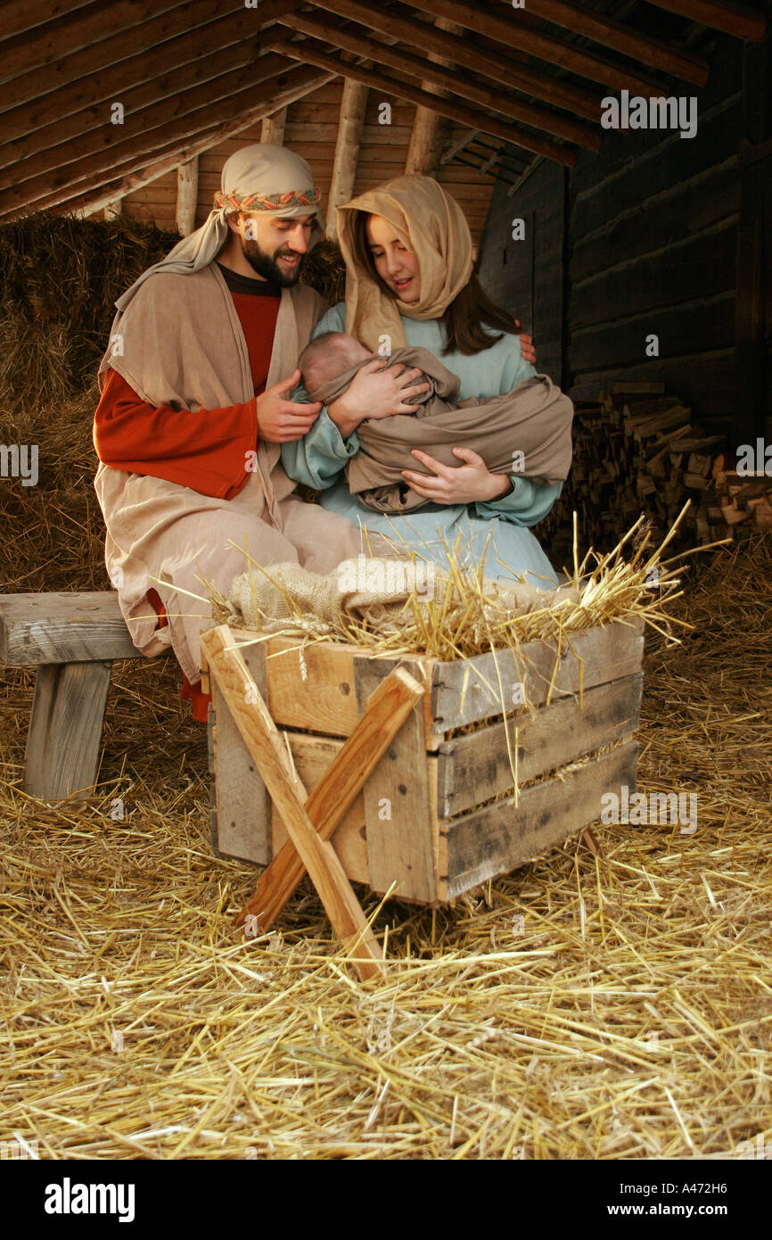 Nativity scene children hi-res stock photography and images - Alamy