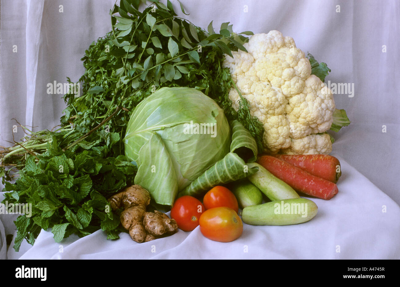 Collection of vegetables Stock Photo - Alamy