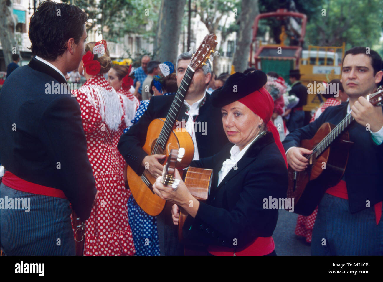Traditional Musicians in Spain Stock Photo - Alamy