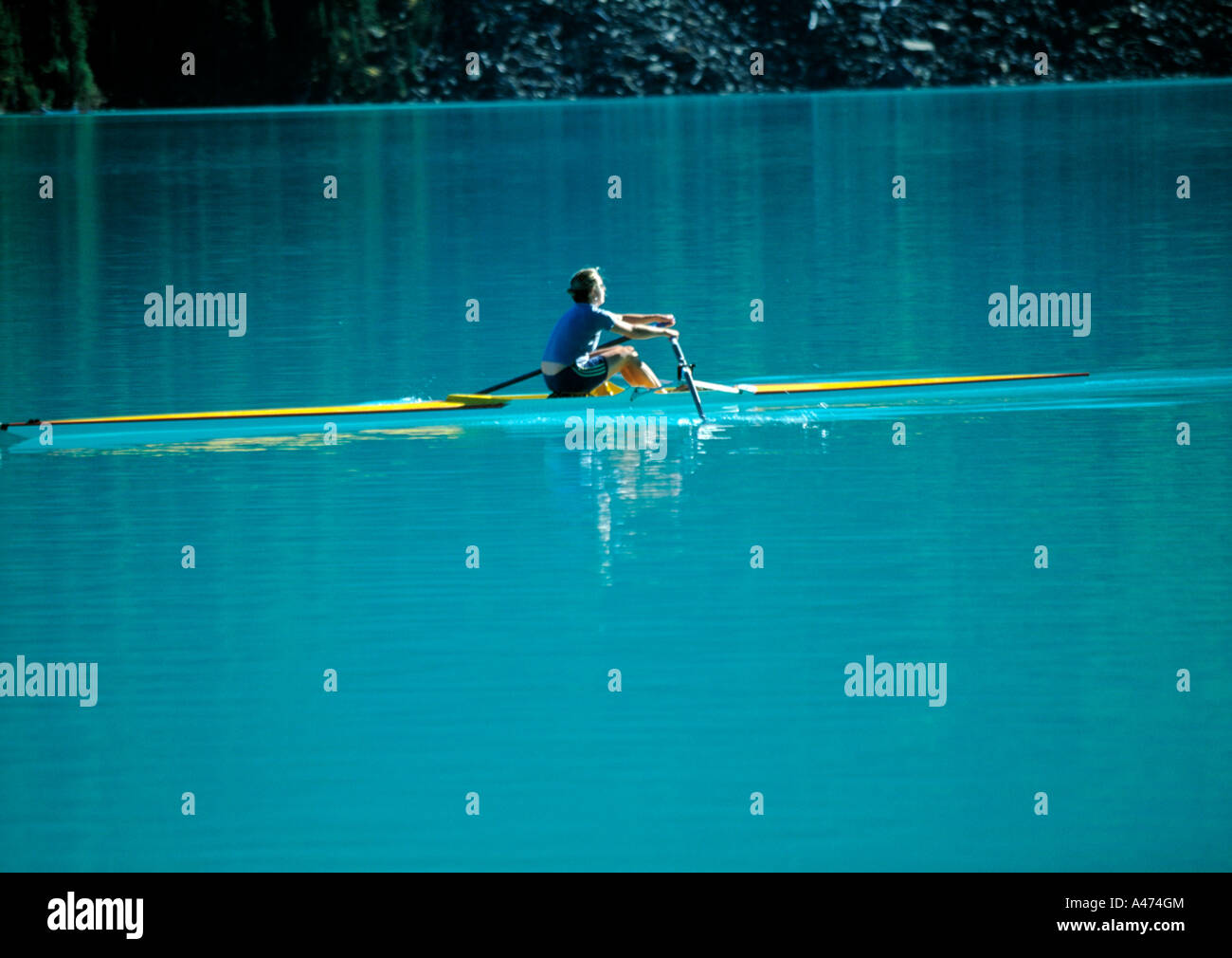 Single Scull Canoe High Resolution Stock Photography and Images - Alamy