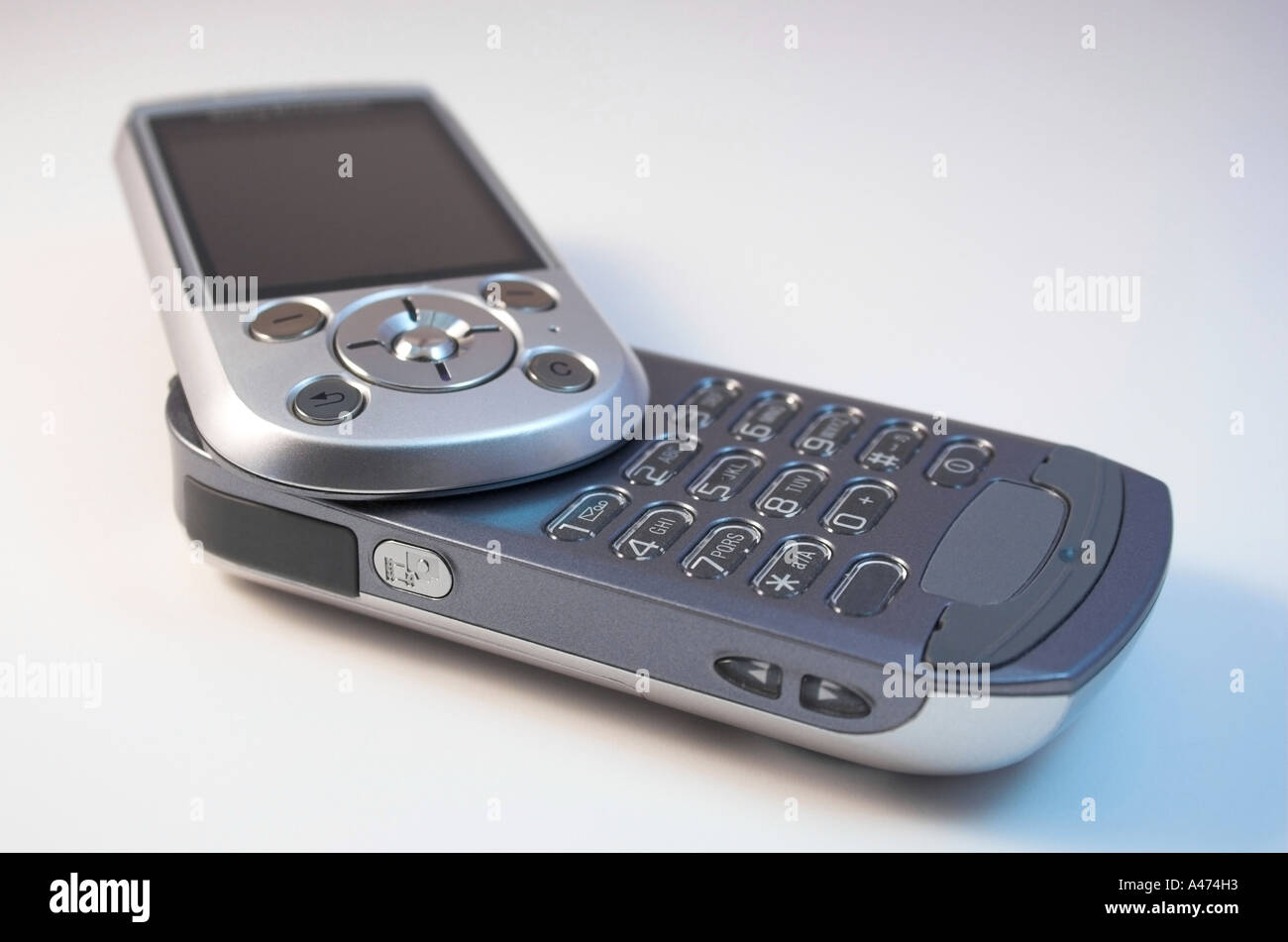 Silver Mobile Telephone Stock Photo - Alamy