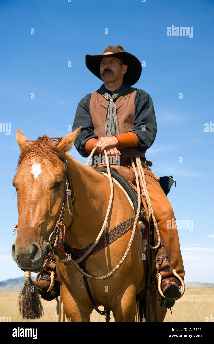 Portrait of a cowboy Stock Photo - Alamy