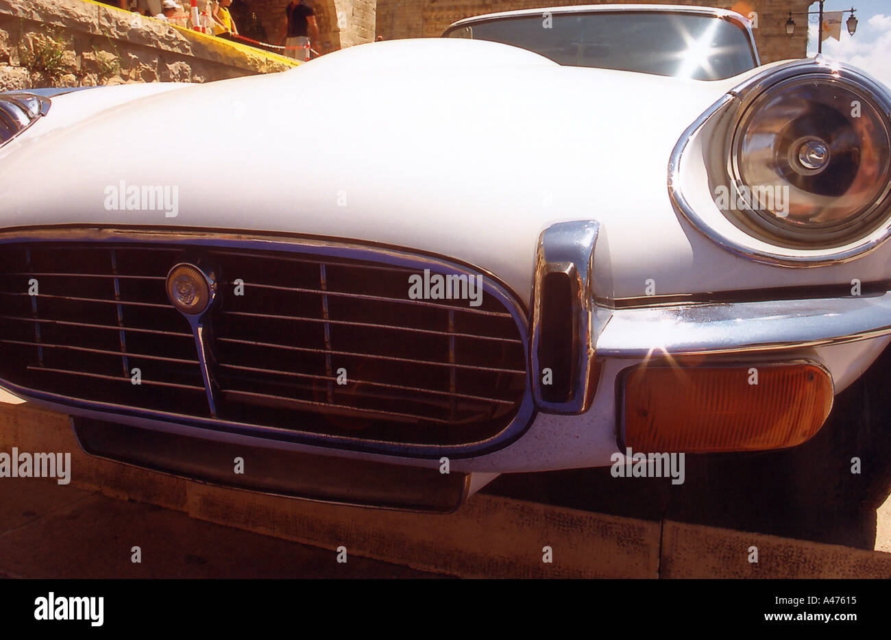jaguar s front side classic car show lebanon Stock Photo - Alamy