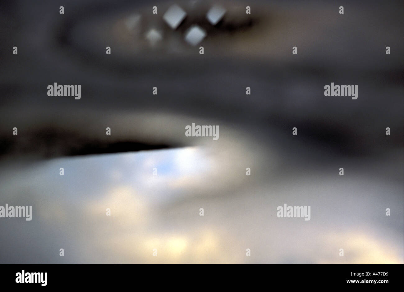 reflection in water on a rooftop in Kathmandu Nepal Stock Photo - Alamy