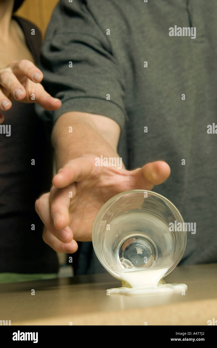 Spill milk accident hi-res stock photography and images - Alamy