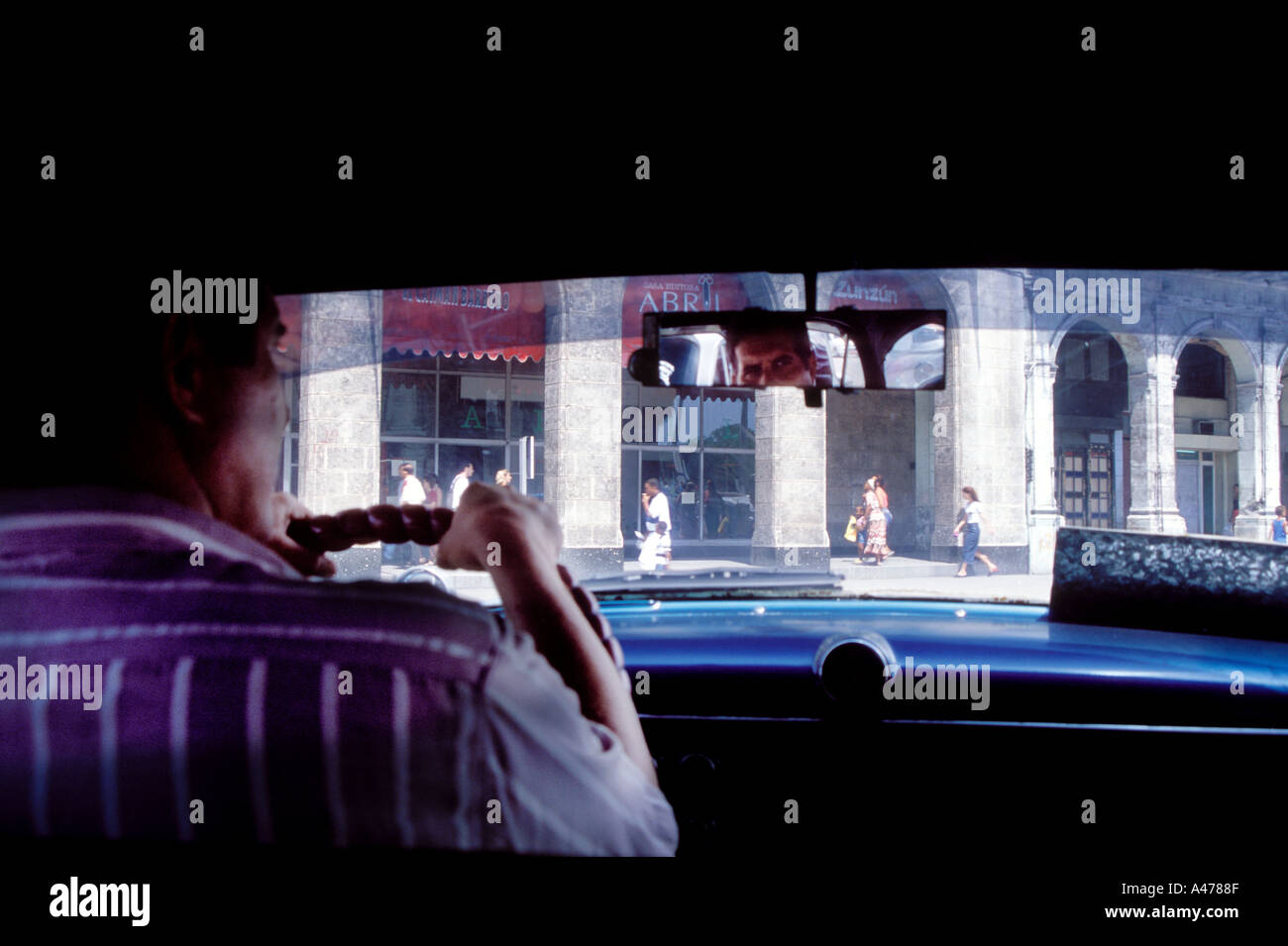 Interior view taxi cab driver hi-res stock photography and images - Alamy