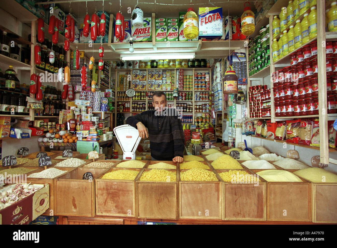 SHOP IN TANGIER MOROCCO Stock Photo - Alamy