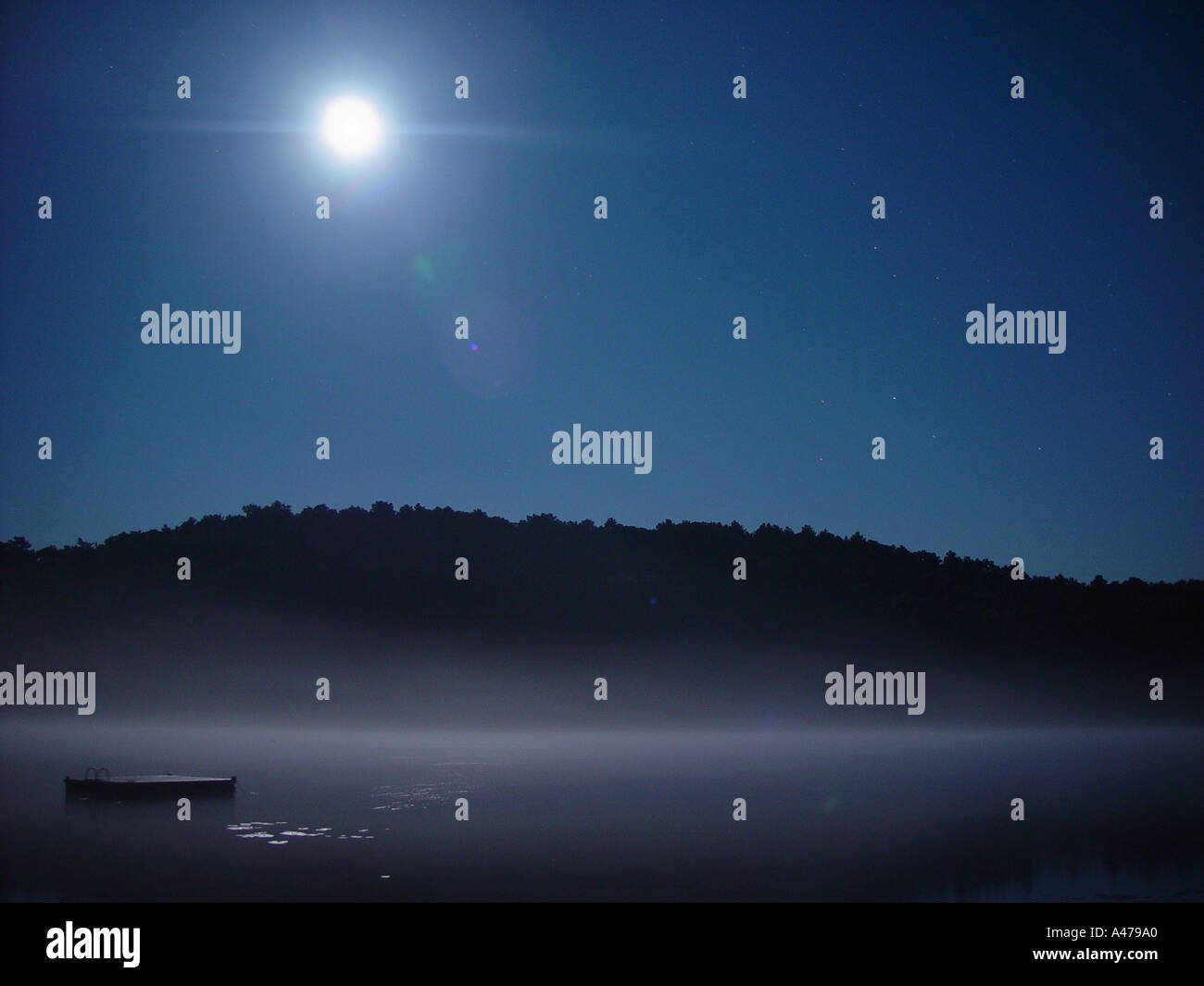 Moonlight the pond hi-res stock photography and images - Alamy
