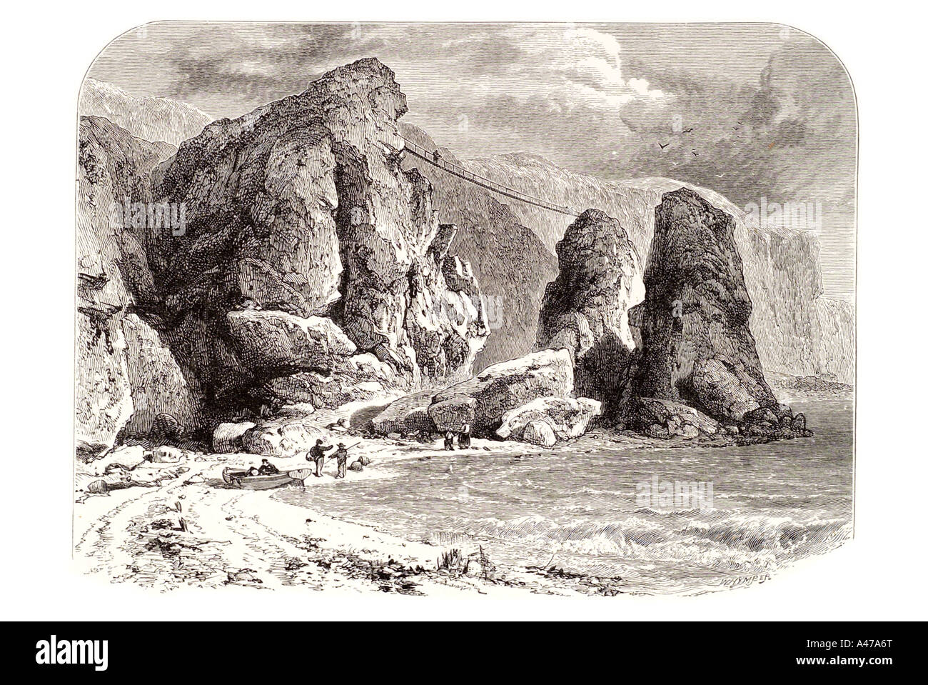 Channel island coast cliff Jersey UK Great Britain Bailiwick British ...