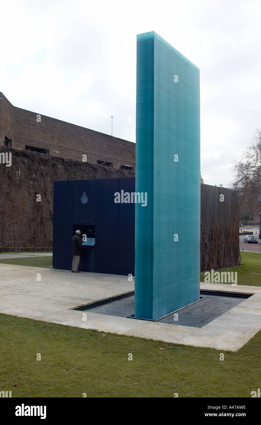 The National Police Memorial at the corner of The Mall and Horseguards ...