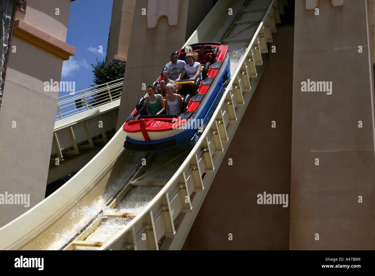 Flume Ride at Seaworld Orlando Florida, USA Stock Photo - Alamy