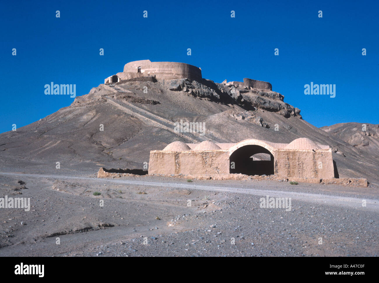 Zoroastrian Towers of Silence at Yazd Iran Stock Photo - Alamy