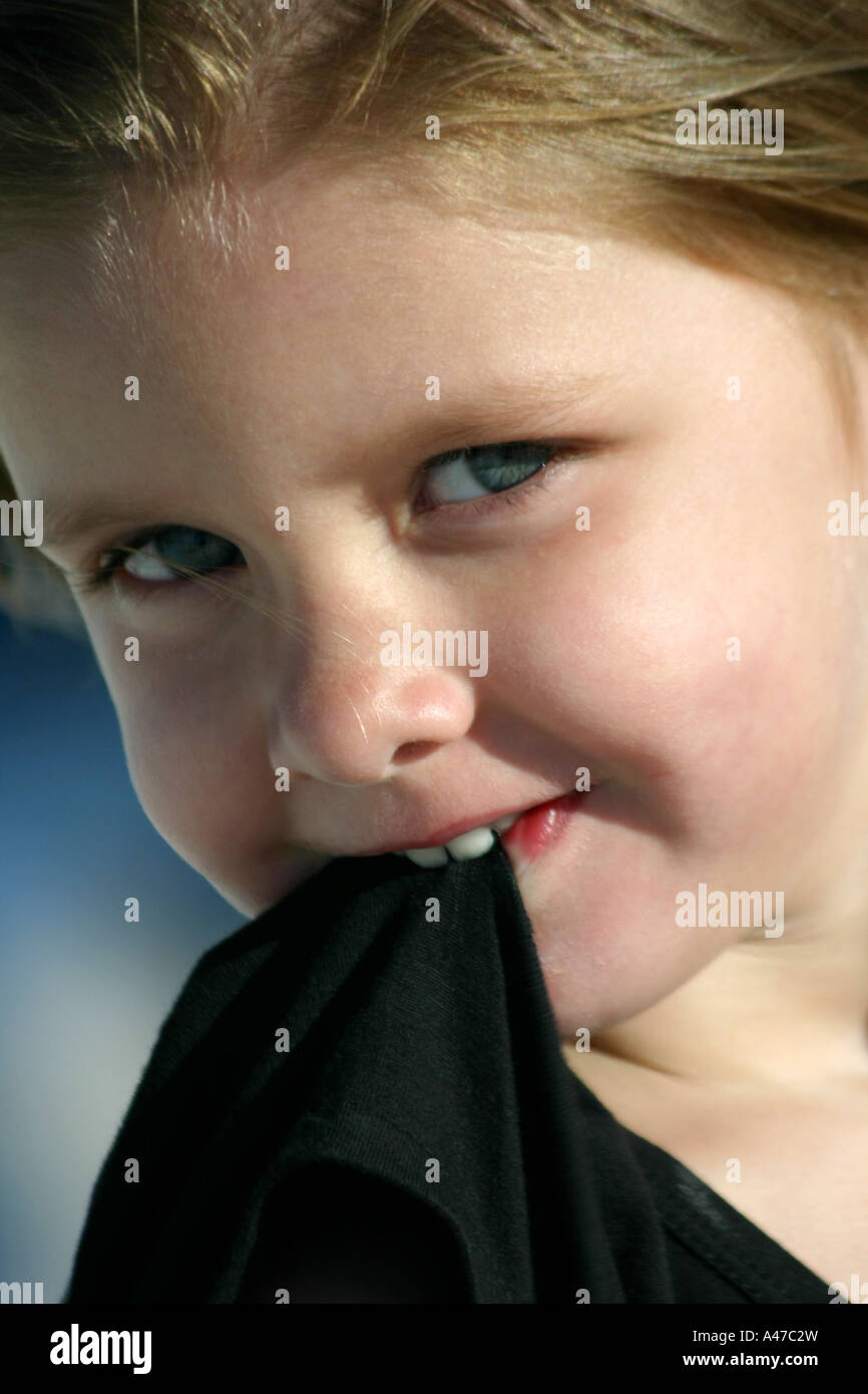 Female looking coy hi-res stock photography and images - Alamy