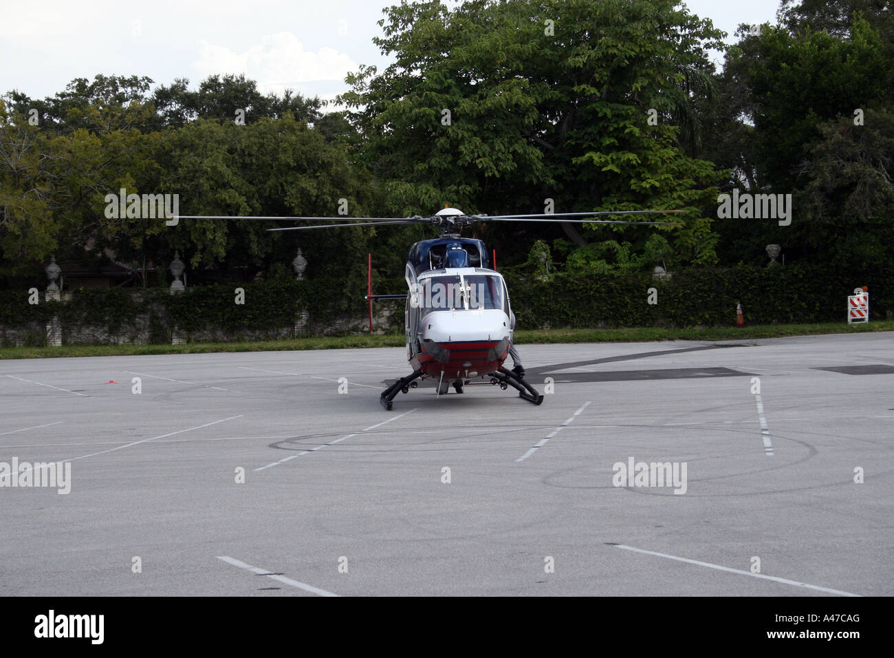 Aeromed Life Flight Helicopter Immediately After Lift Off with a ...