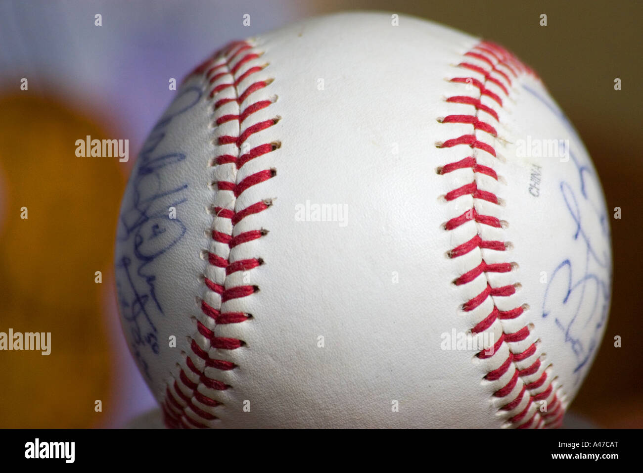 Blank Area on a Signed Baseball Stock Photo - Alamy