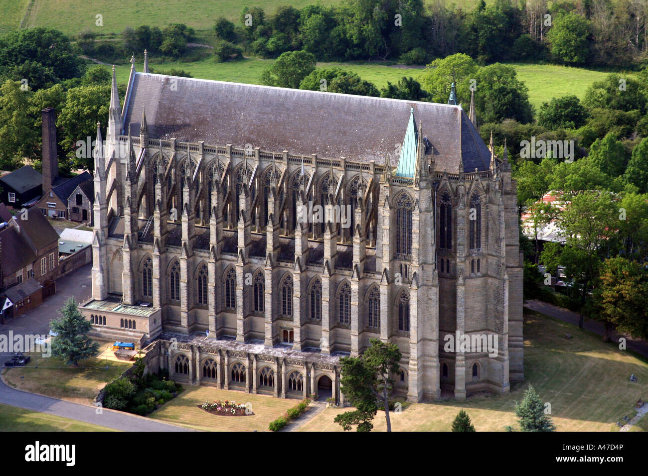 Lancing College Church by Birdman Photography Stock Photo - Alamy