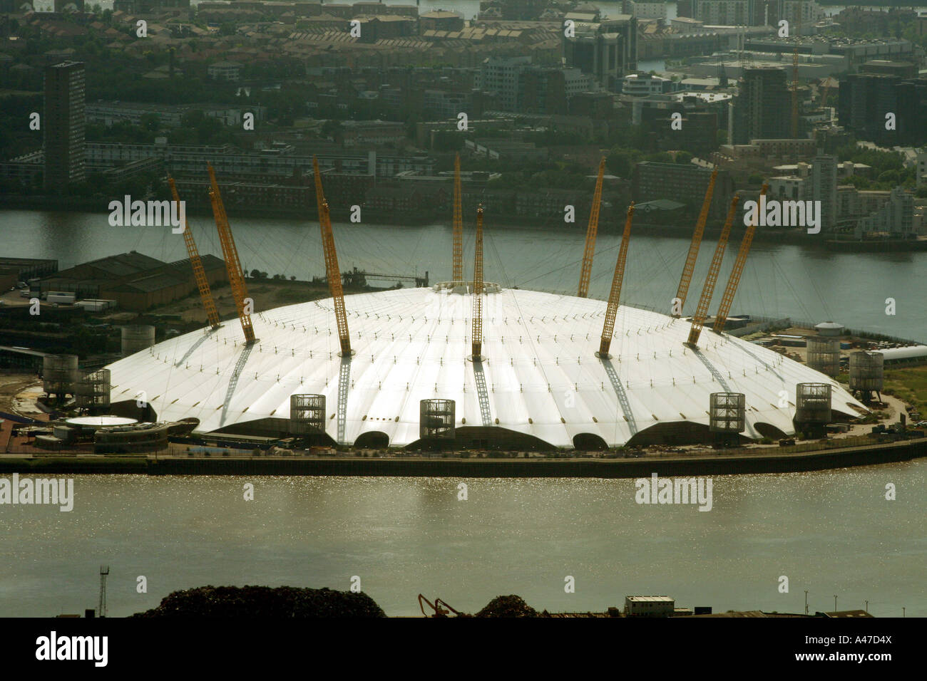 The Millenium Dome aerial photo by Birdman Photography Stock Photo - Alamy