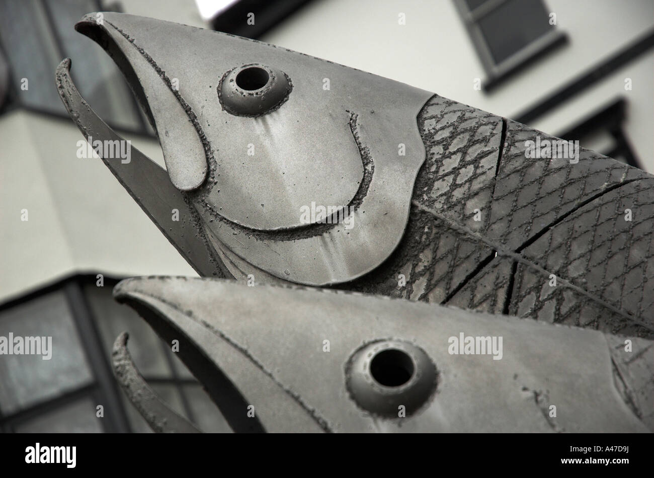 Metal Fish Sculpture Stock Photo - Alamy