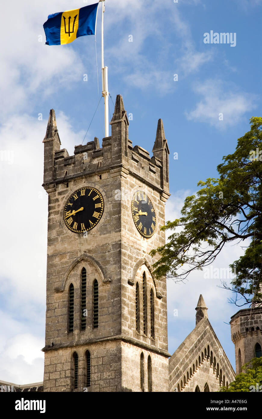 Barbados flag clock hi-res stock photography and images - Alamy