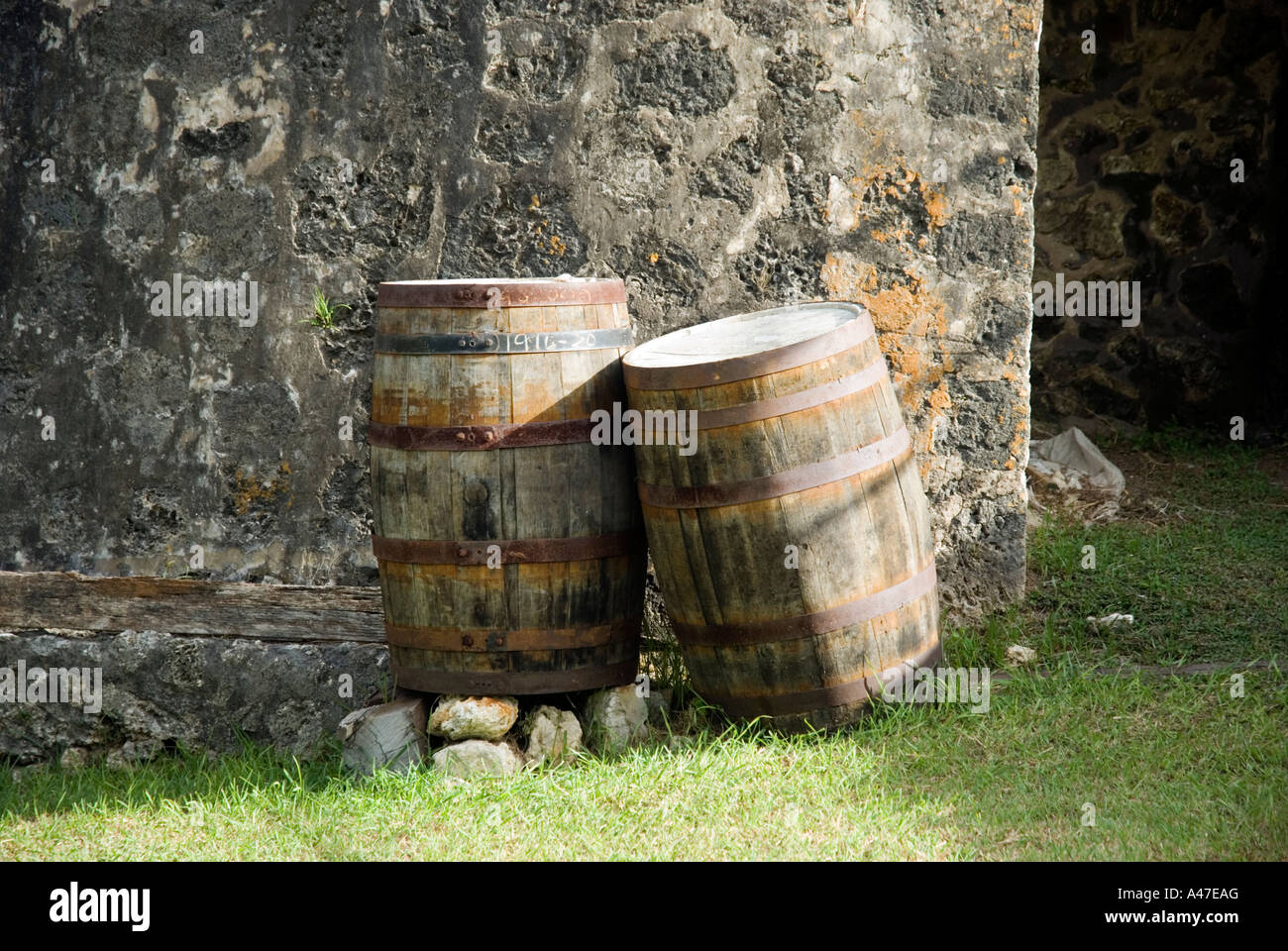 Sugar Barrels, Morgan Lewis Windmill, St Andrew, Barbados, 8/06 Stock ...