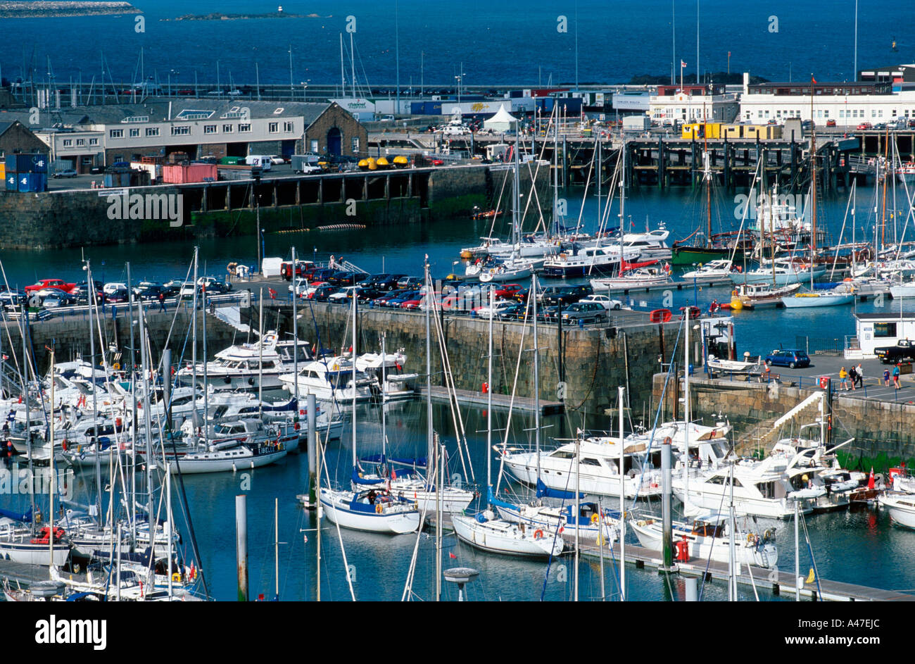 Harbour St. Peter Port Stock Photo - Alamy
