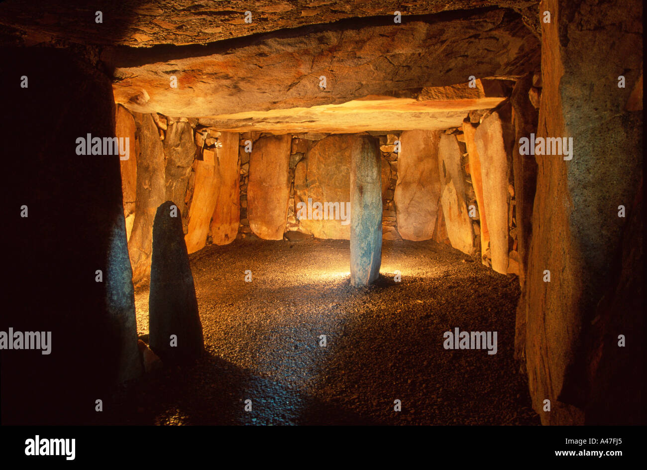 Le Dehus Dolmen Stock Photo - Alamy