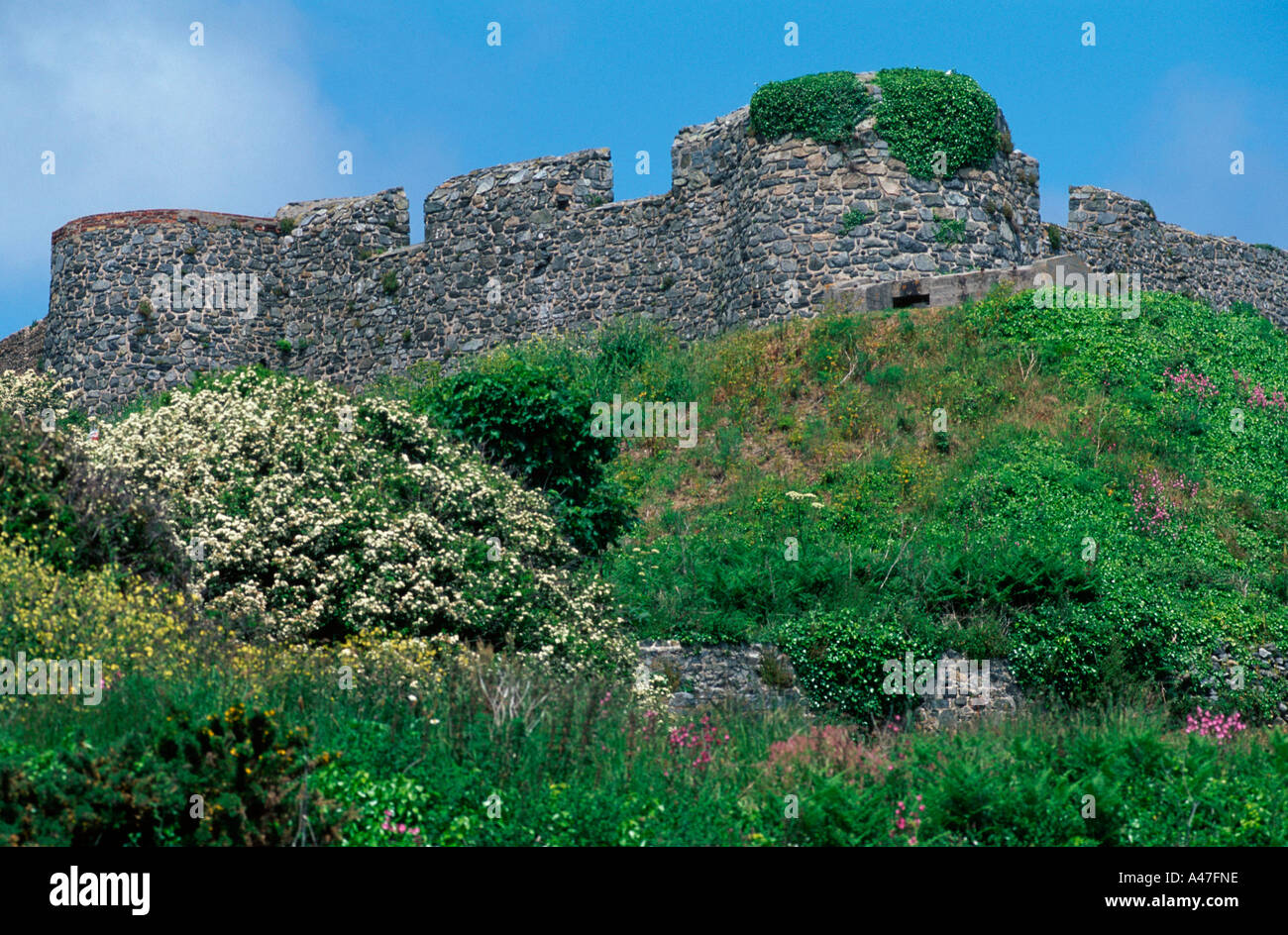 Ruin of Vale Castle Stock Photo - Alamy