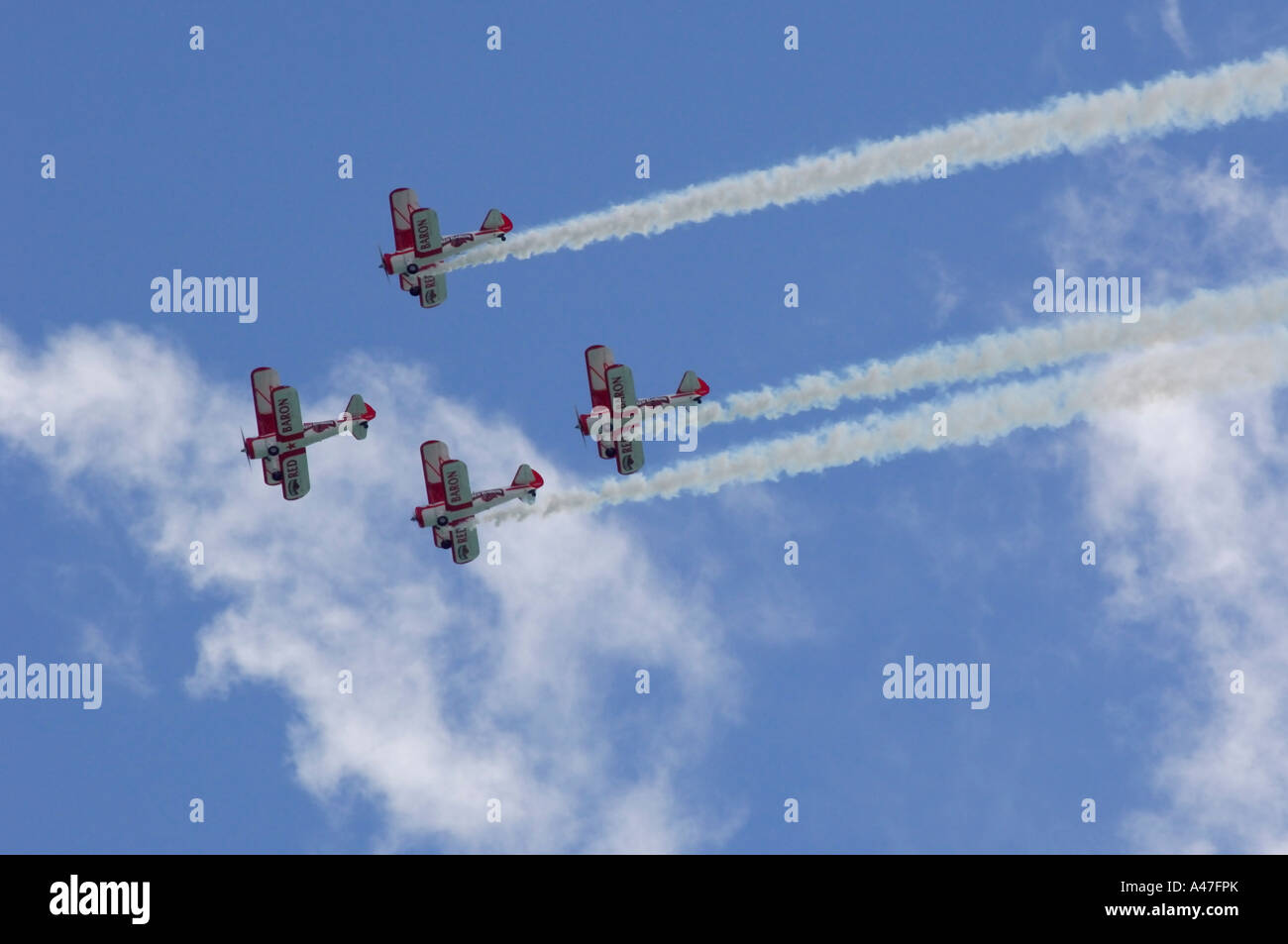 The Red Baron flying group at the Chicago Air Show in 2006 Stock Photo ...