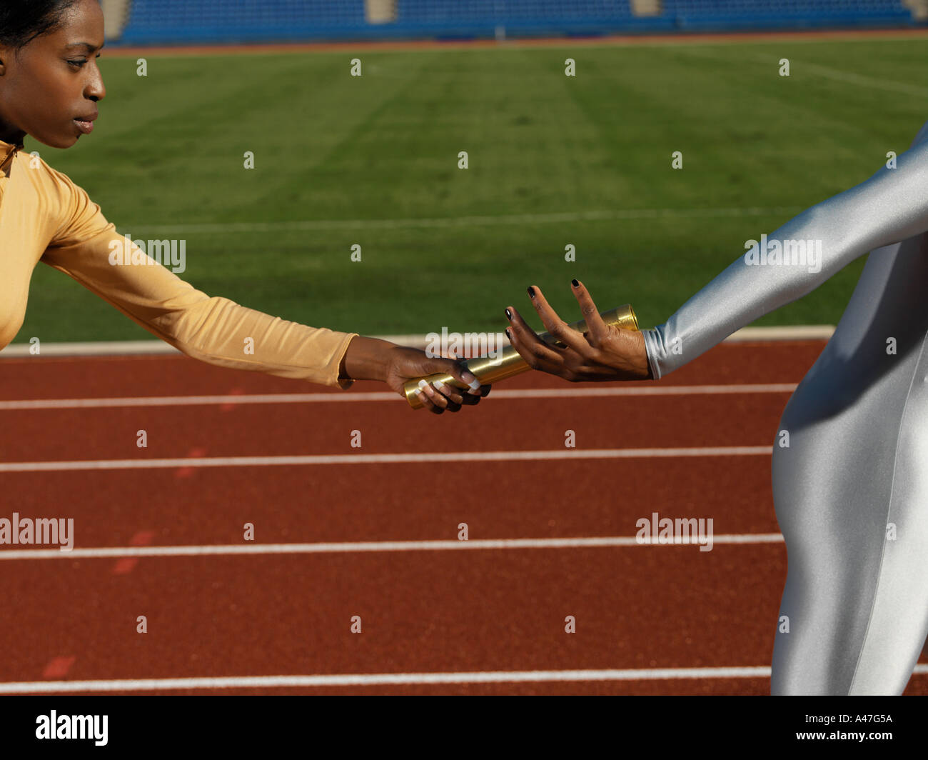 African woman runner relay hi-res stock photography and images - Alamy