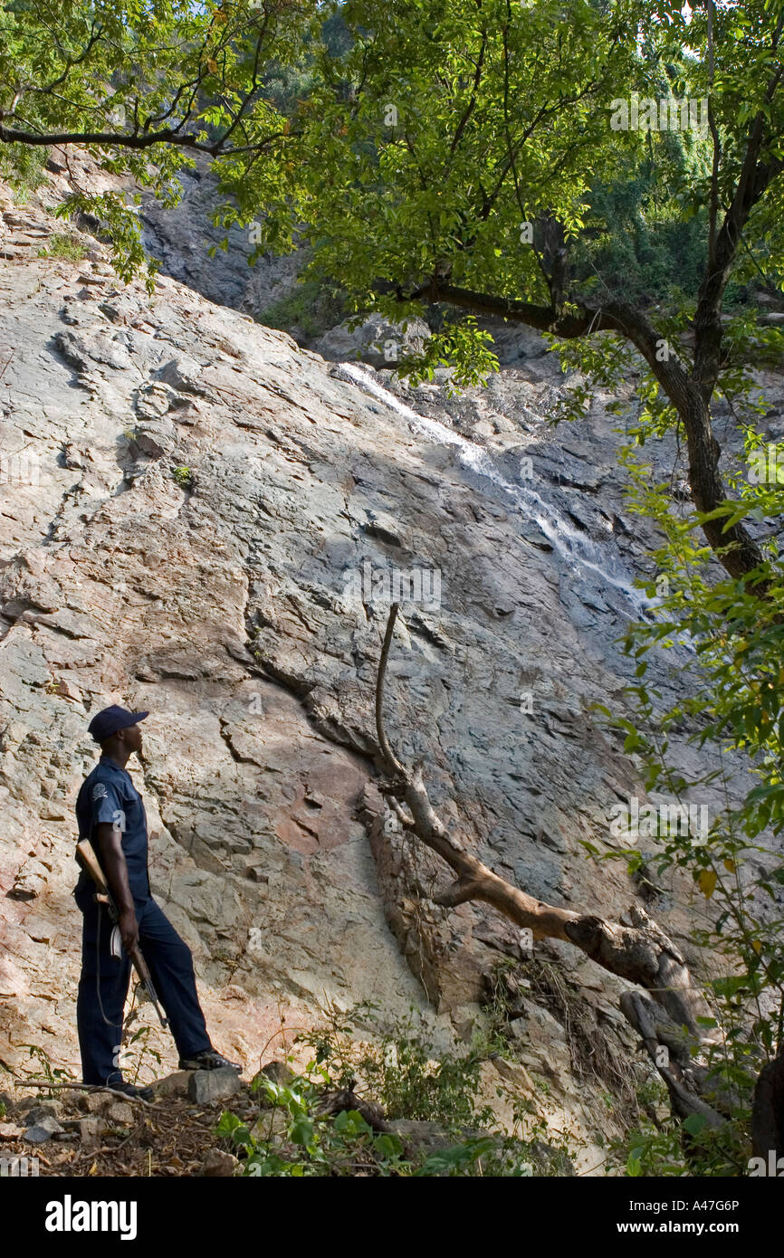 Armed security guard, protecting industrial, business and village ...