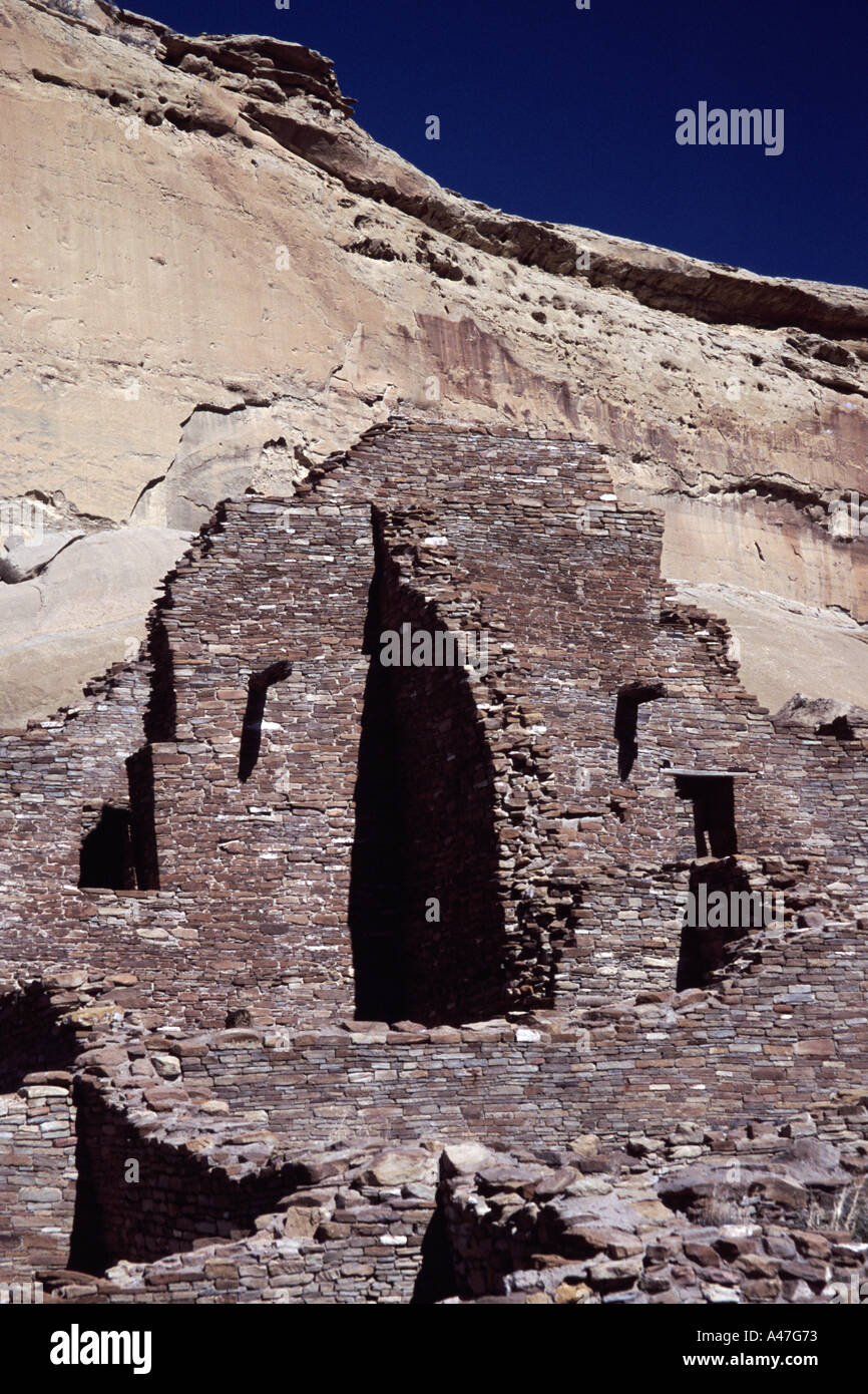 Ruins at Pueblo Bonito, Chaco Culture National Historical Park, New ...