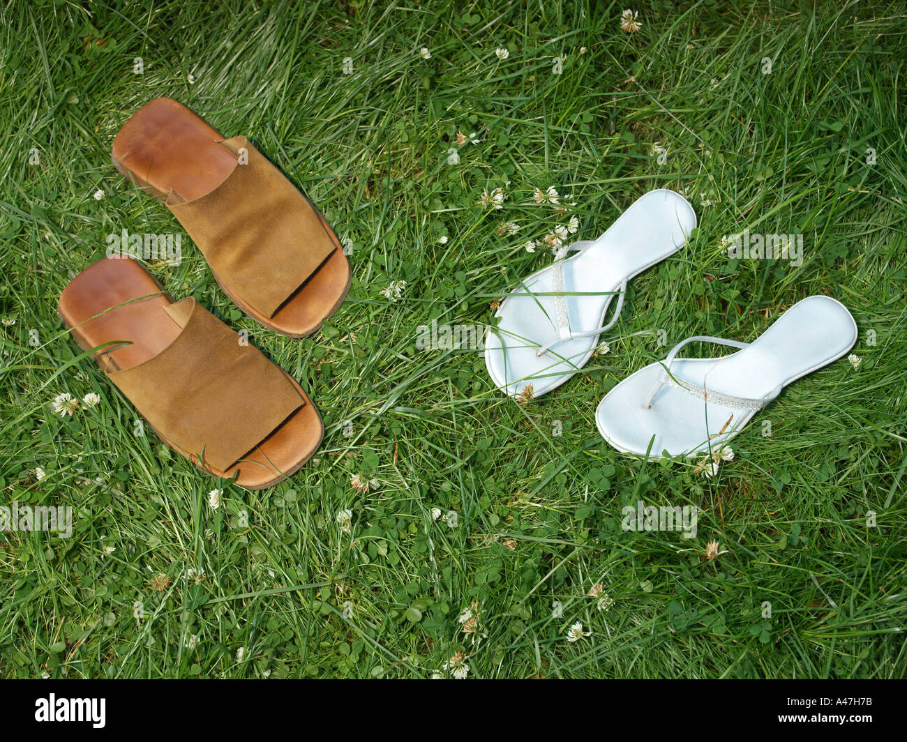Pairs of sandals hi-res stock photography and images - Alamy
