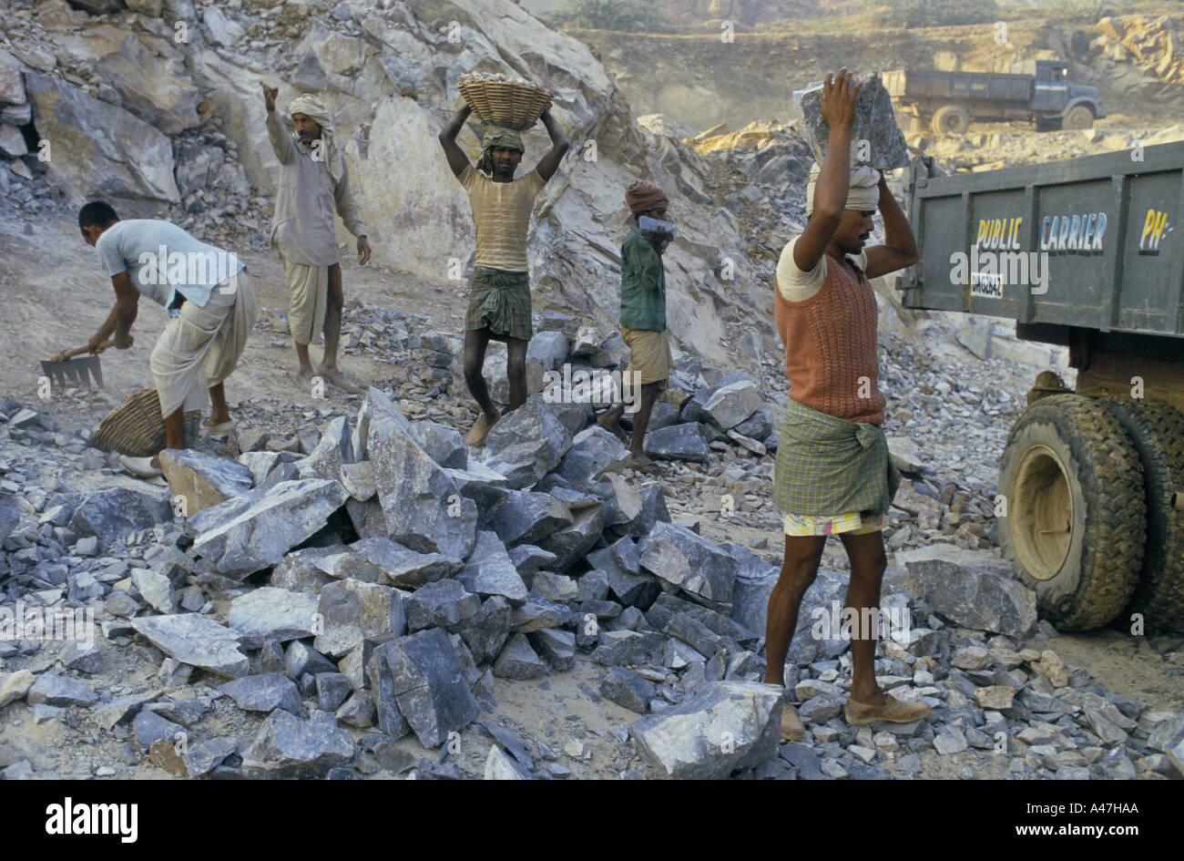 India Delhi Sarujkund stone quarries Stock Photo - Alamy