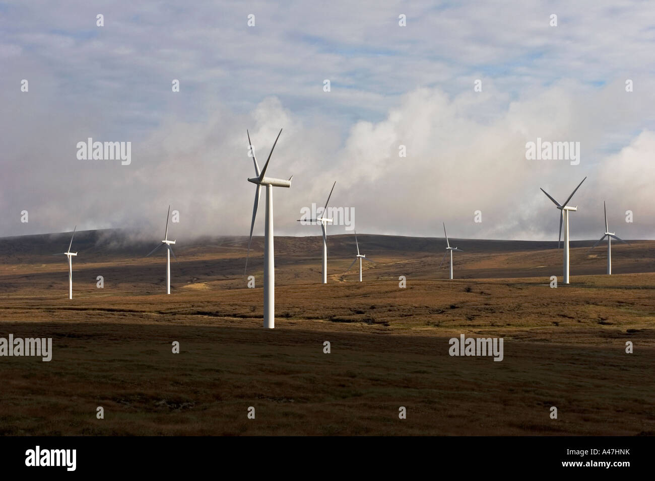 Wind power turbines at Farr Wind Farm, Inverness, Scotland UK Stock ...