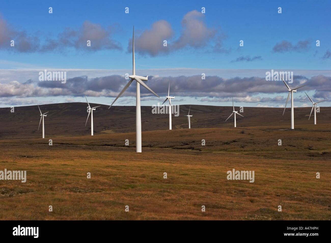 Heather clouds and wind turbine hi-res stock photography and images - Alamy