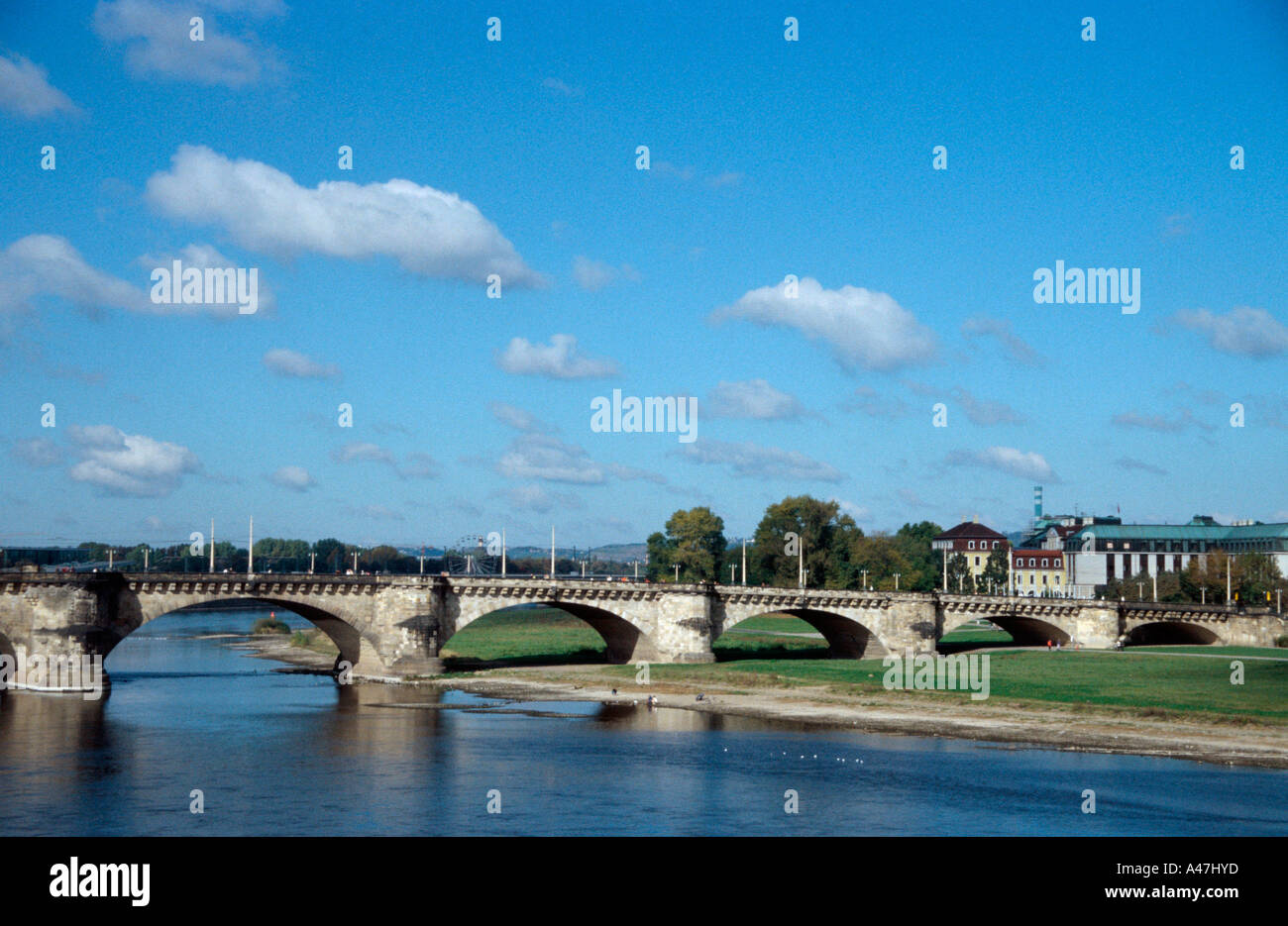 Augustus bridge Dresden Stock Photo - Alamy