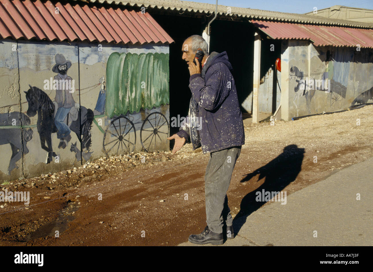golan heights israeli settler at the kibbutz merom golan the first ...