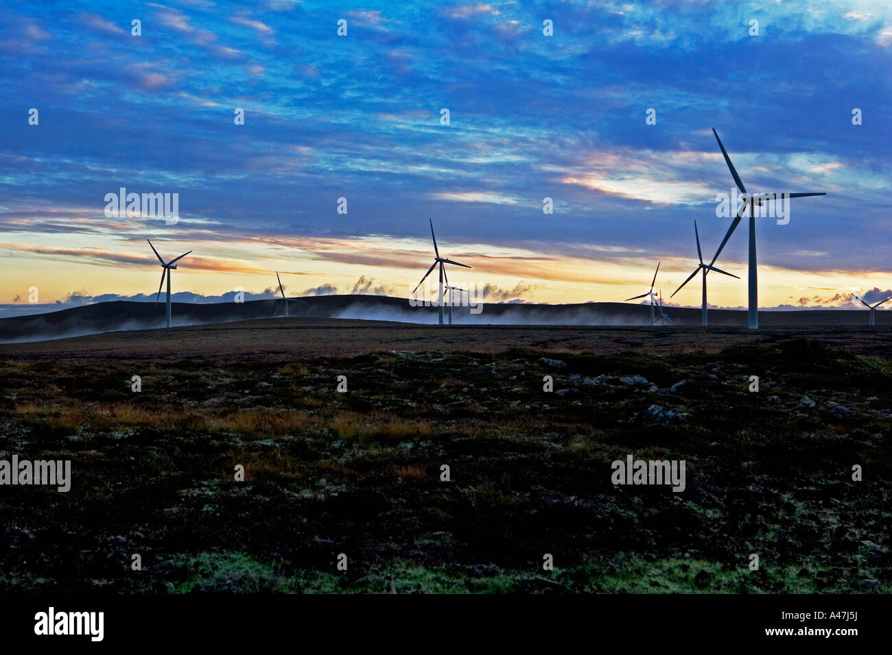 Heather clouds and wind turbine hi-res stock photography and images - Alamy