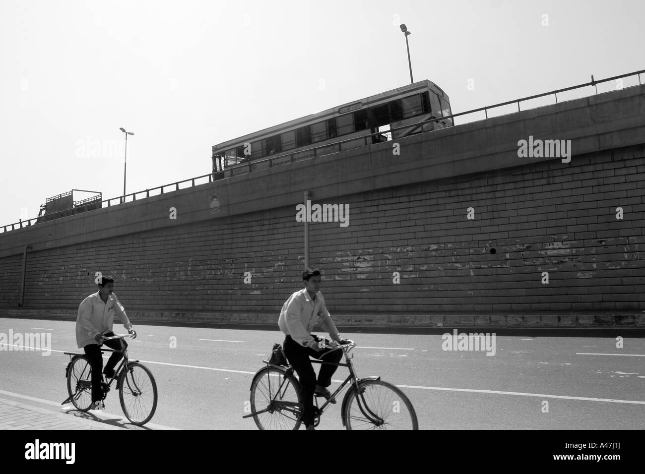 City street with bicycles Black and White Stock Photos & Images - Alamy
