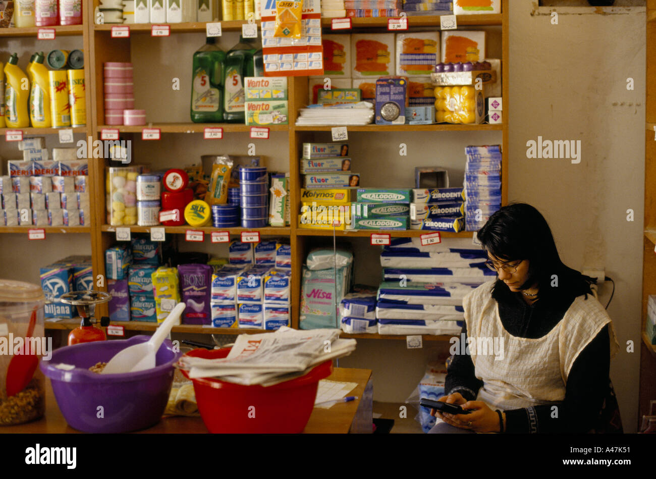 Female shopkeeper village shop hi-res stock photography and images - Alamy