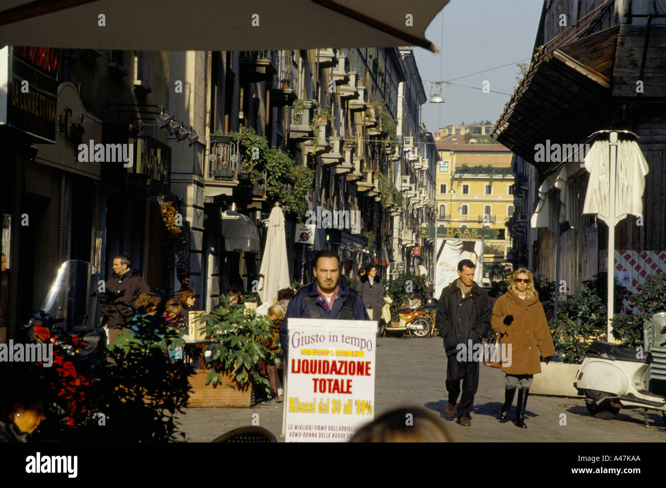 Via Solferino in Brera Milan Stock Photo - Alamy