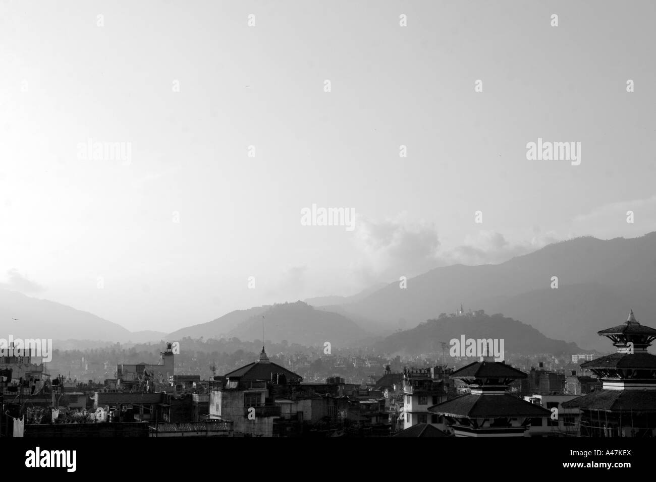A view of Kathmandu in Nepal Stock Photo - Alamy
