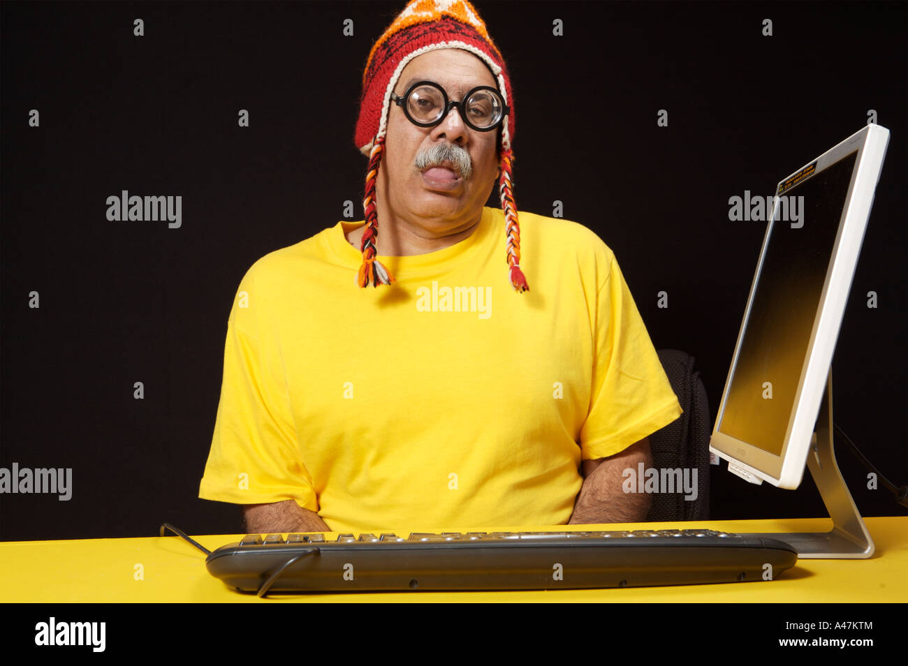 Confused Person Computer