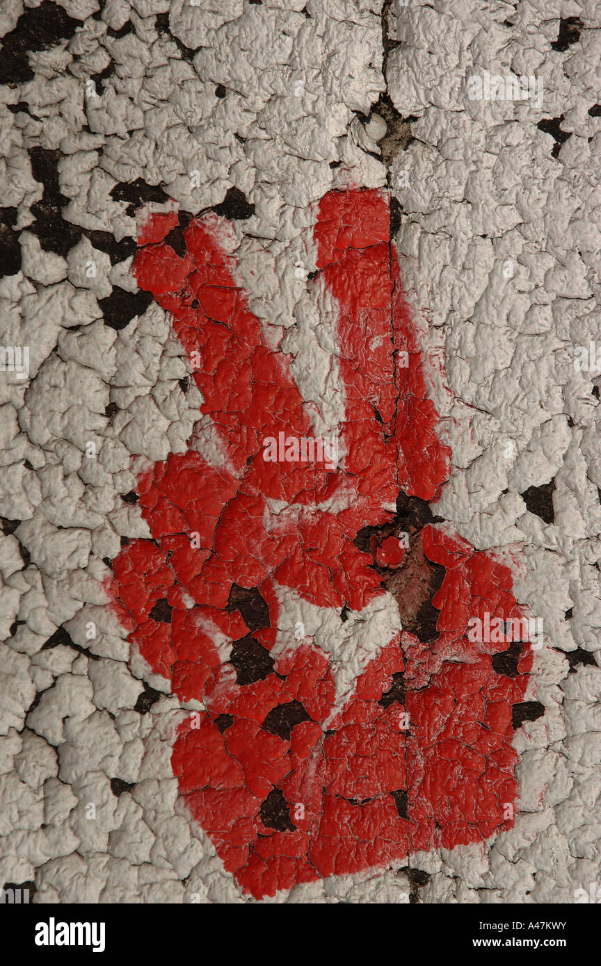 Red Peace Sign Stock Photo - Alamy