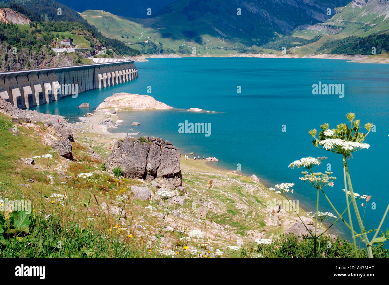 Lac de roselend dam hi-res stock photography and images - Alamy