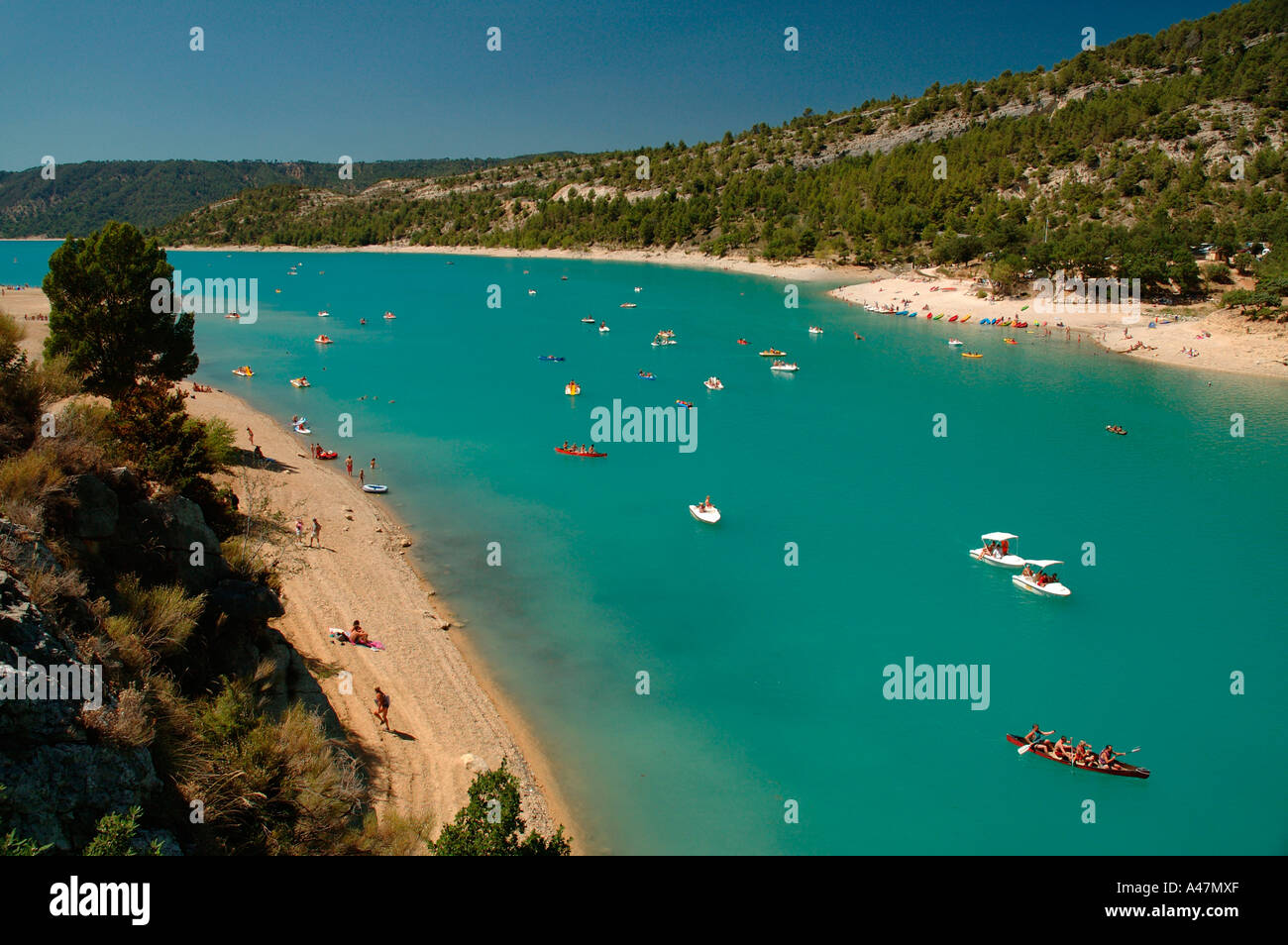 Lake Lac de Ste-Croix Stock Photo - Alamy