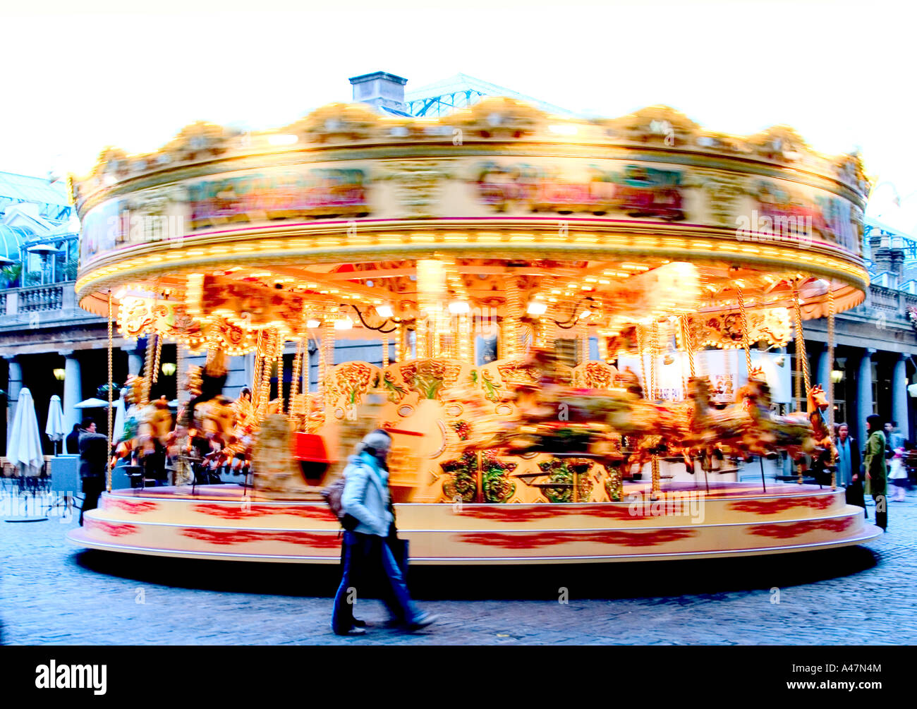 Carousel Merry go round Stock Photo - Alamy