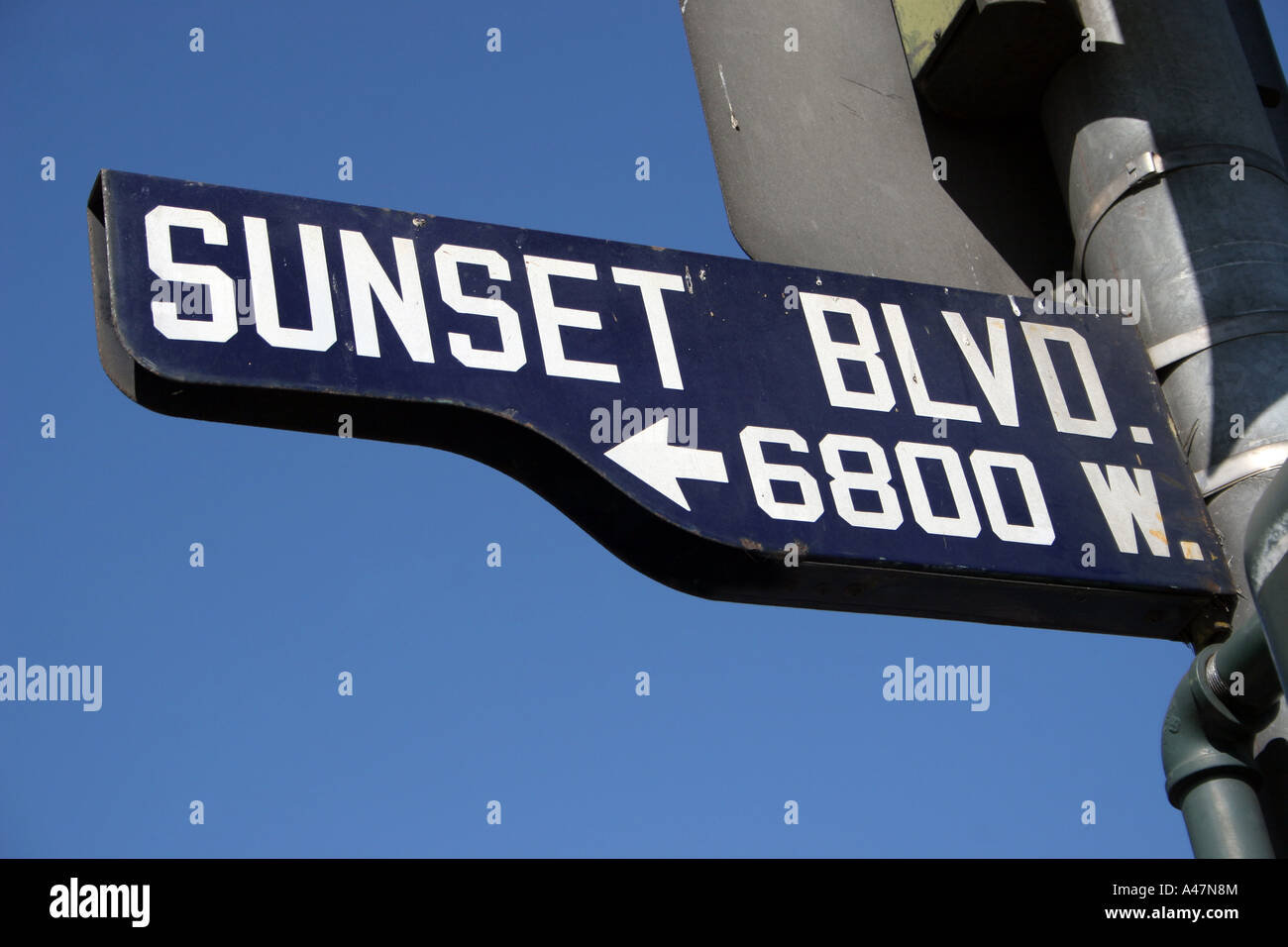 Sunset Boulevard sign in Los Angeles California USA Stock Photo - Alamy