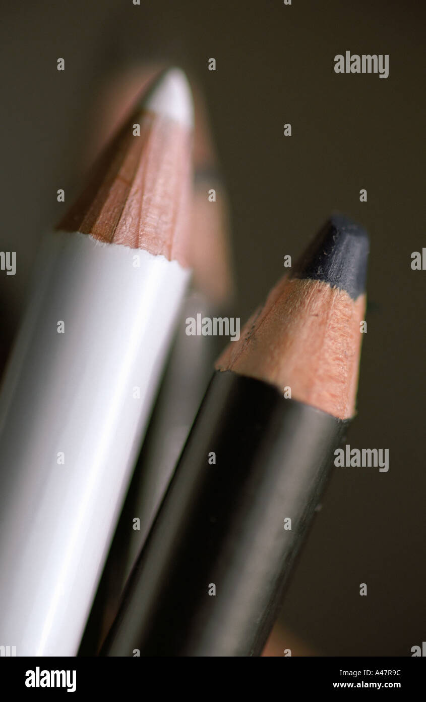 Black and white pencils Stock Photo - Alamy