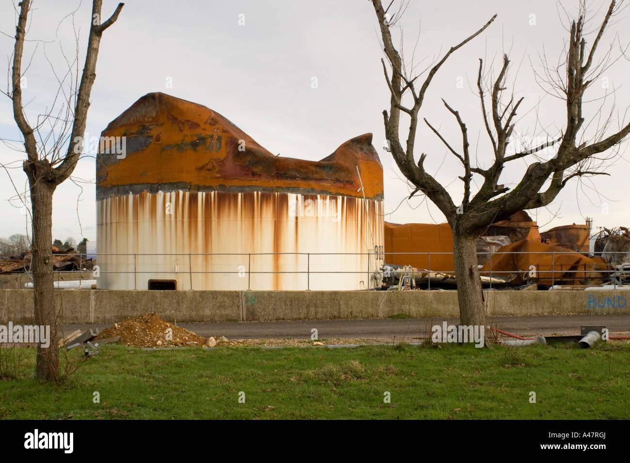 Burnt out tank hi-res stock photography and images - Alamy